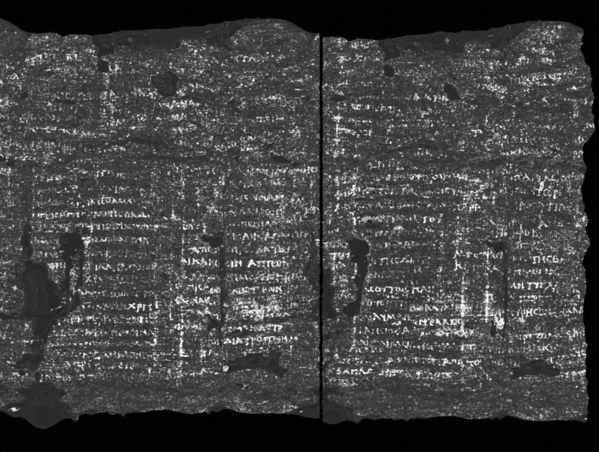 Charred Vesuvius Scroll Gives Up Its Author