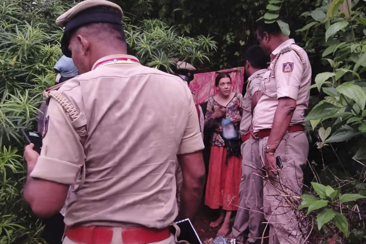 Russian Woman, Daughters Found Living in Cave in India