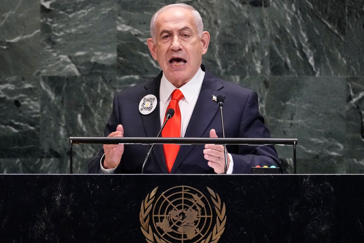 Netanyahu Heckled During a Fiery UN Speech